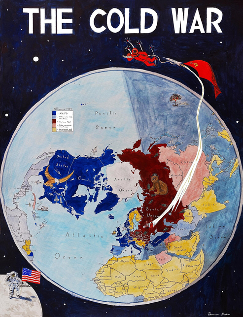 Cold War Map; Space Race – CartographyCraft